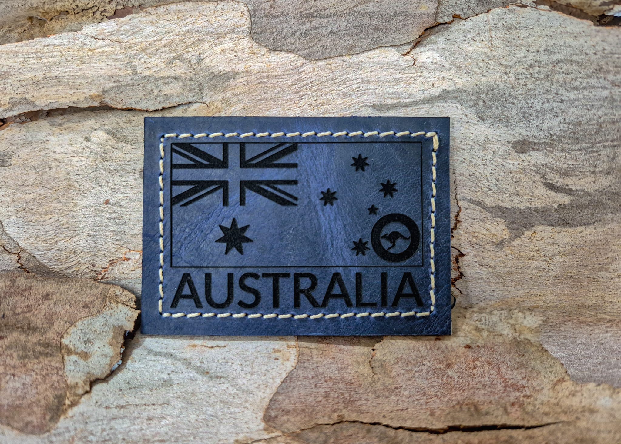 Leather ANF RAAF Roundel Patch - Engraved for ADF | Paratus Leather Co ...